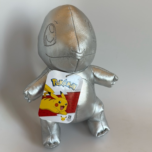Pokemon | Toys | Pokemoncharmander Silver Metallic Plush 8 25th ...
